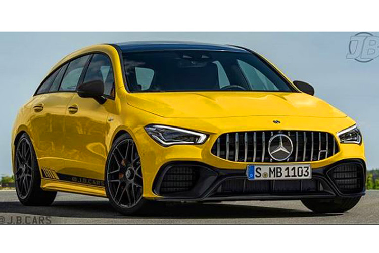 曝全新AMG CLA45猎装版预告图 将推两个版本_凤凰网
