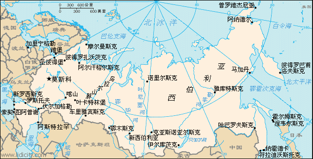 俄罗斯地图全图高清版